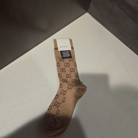 Gucci | Underwear & Socks | Gucci Beige Patterned Mens Socks | Poshmark